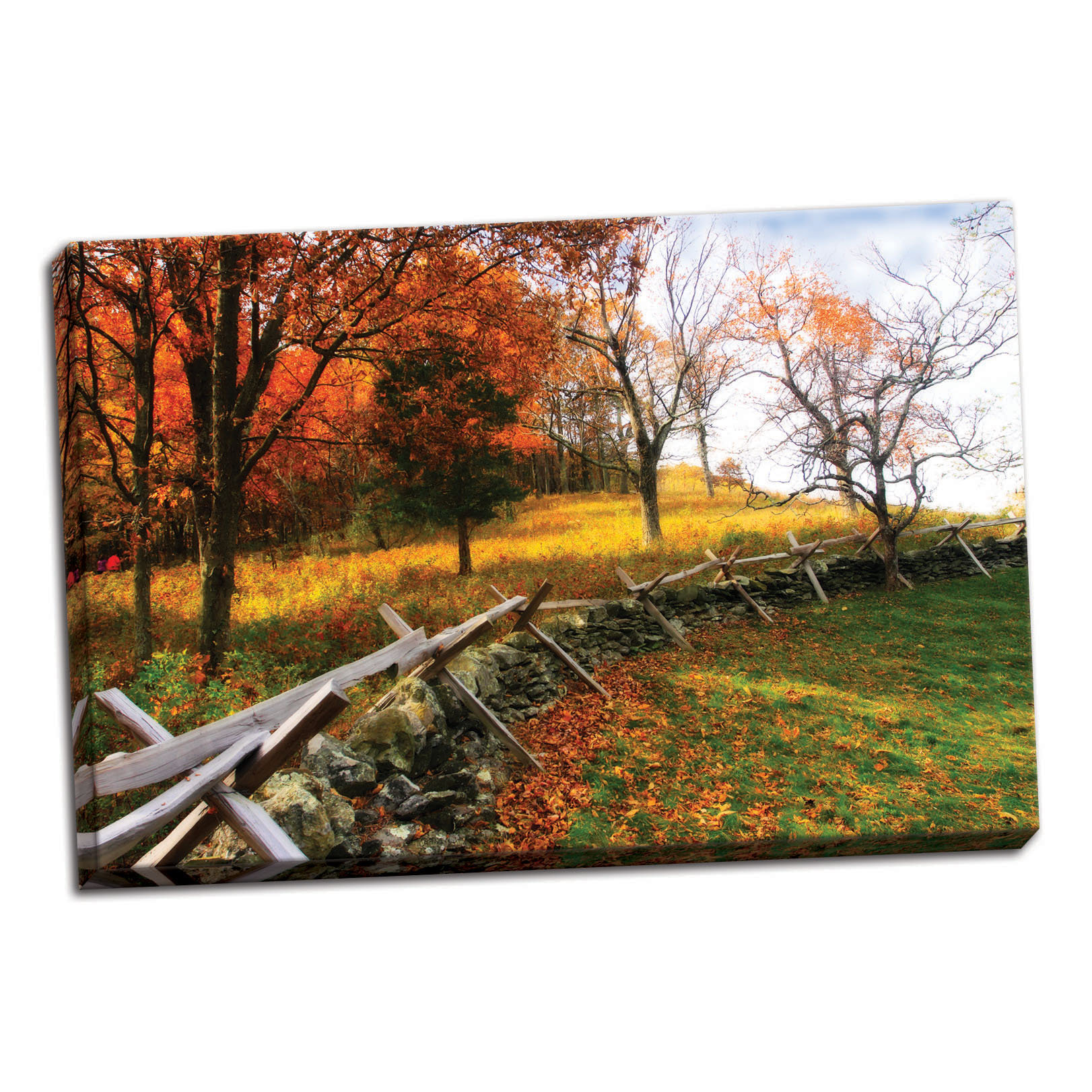 Millwood Pines 'Fire Ridge II' Photographic Print on Wrapped Canvas | Wayfair